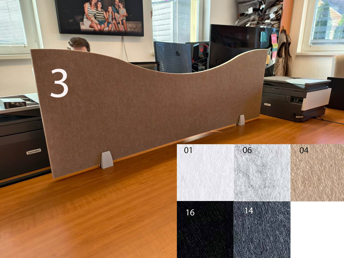 Bilnora claustra pour bureau 120x40x1,2 cm - Échantillon 1 - Perfect ...